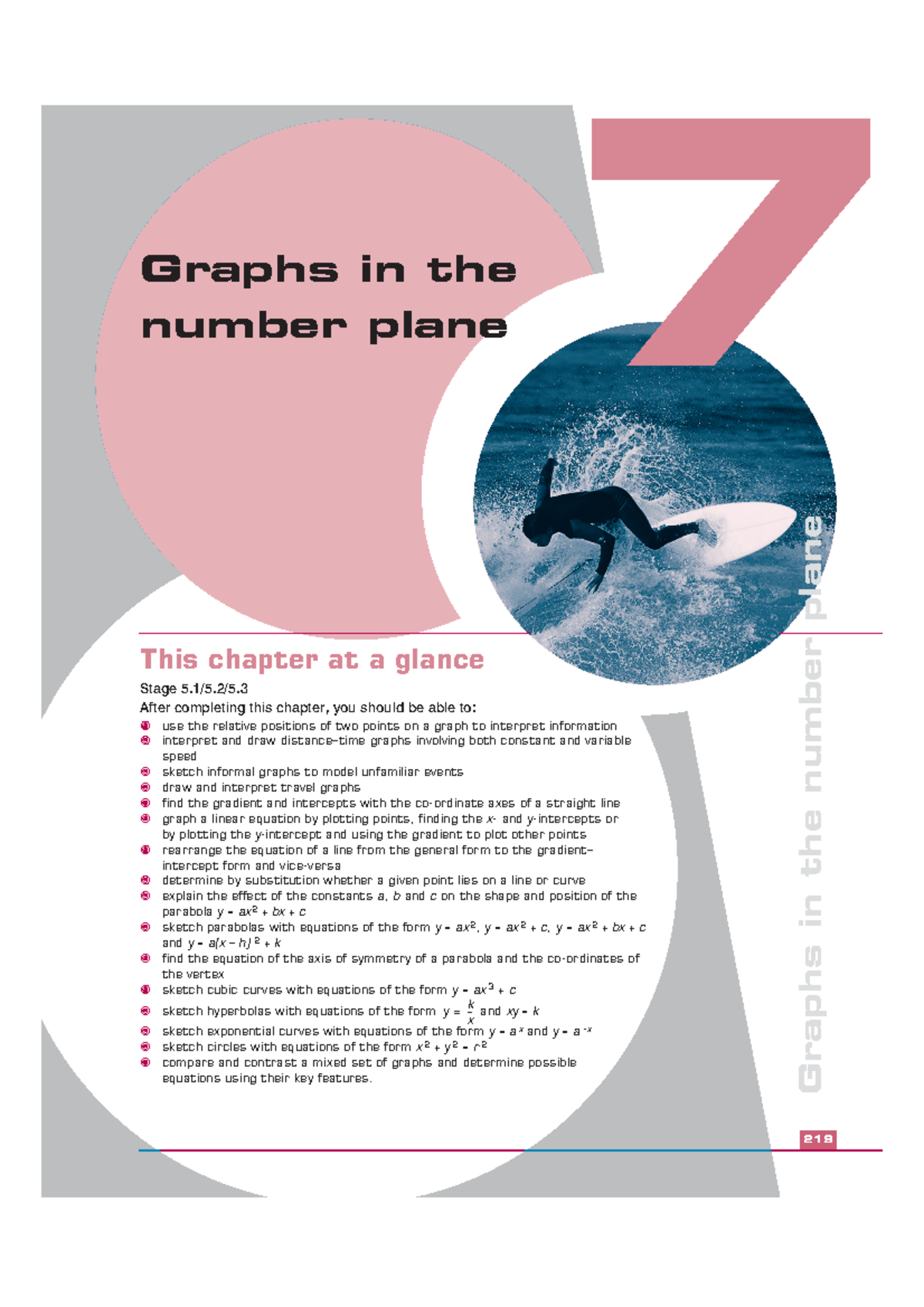 Mathscape Yr 10 Chapter 7 - 219 Graphs in the number plane This chapter ...