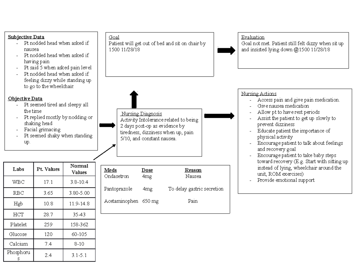 Concept Map 2 - Sample care plan for pedi clinical - Subjective Data ...