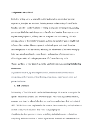 [Solved] In this assignment you will acquire the skills and knowledge - English Composition 2 ...