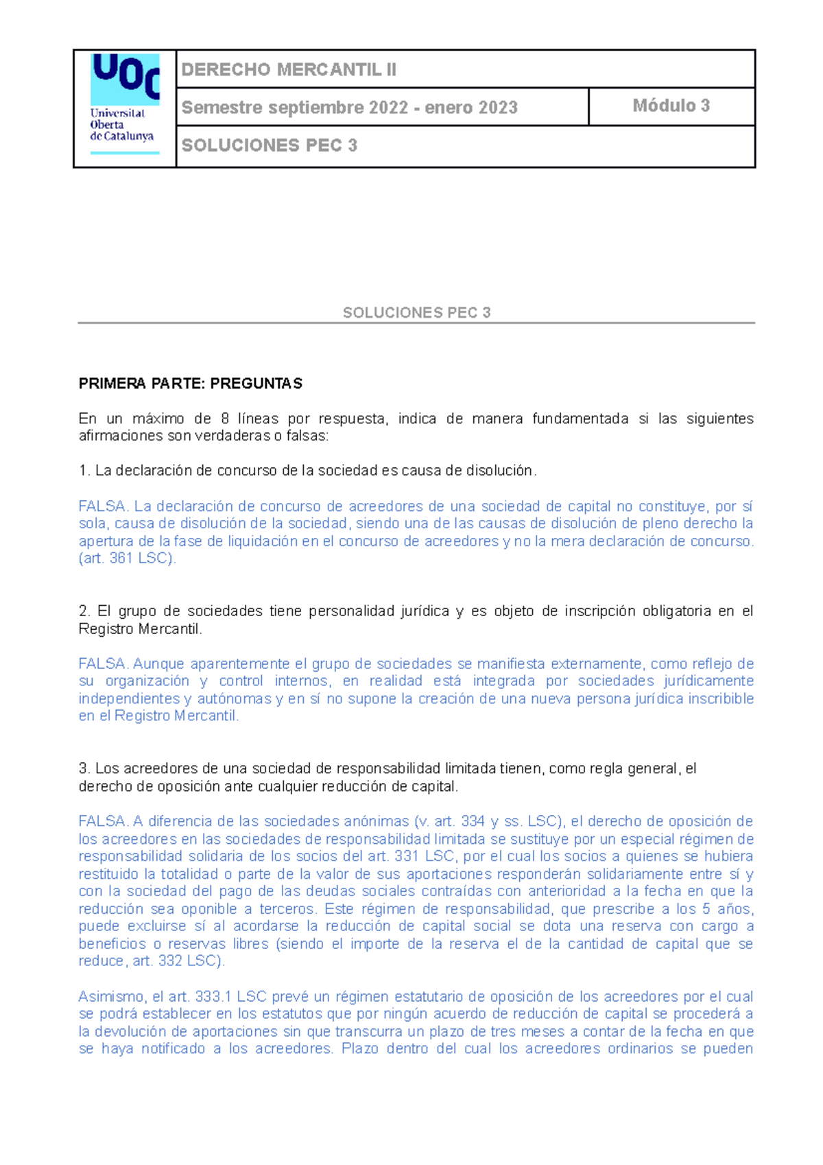 solución PEC 3 DM - Semestre septiembre 2022 - enero 2023 Módulo 3 SOLUCIONES PEC 3 SOLUCIONES ...