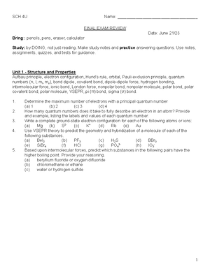 Chem 30 2017 released items - Chemistry 30 Released Items 2017 Released ...