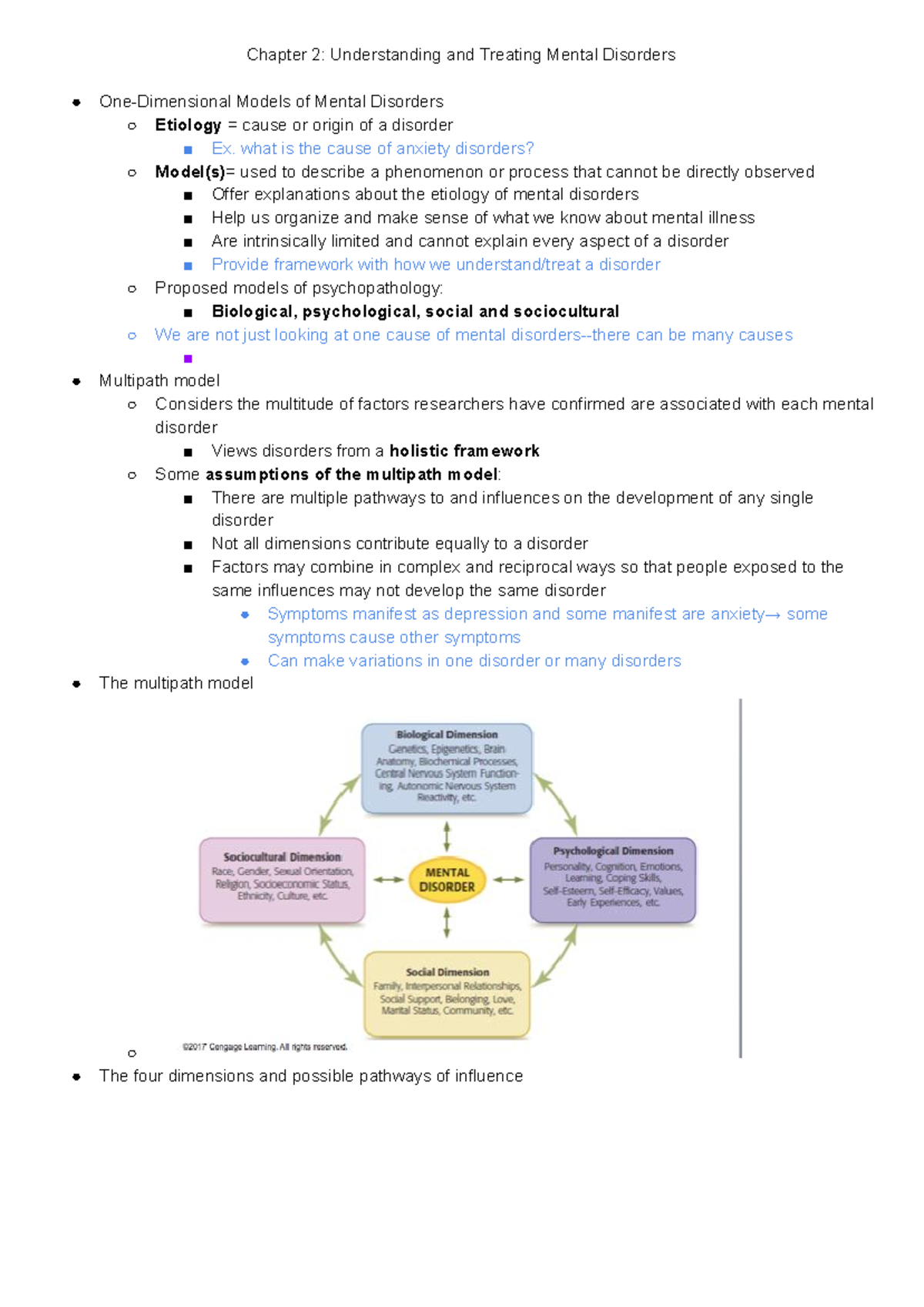 Chapter 2 - Lecture notes 3 - Chapter 2: Understanding and Treating ...
