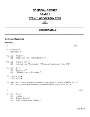 Geography Grade 11 Research TASK 2023 - GRADE 11 MARKS: 100 DUE DATE ...