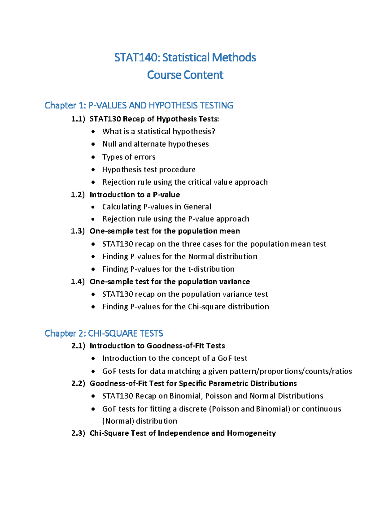 STAT140 Course Content 2021 - STAT140: Statistical Methods Course ...
