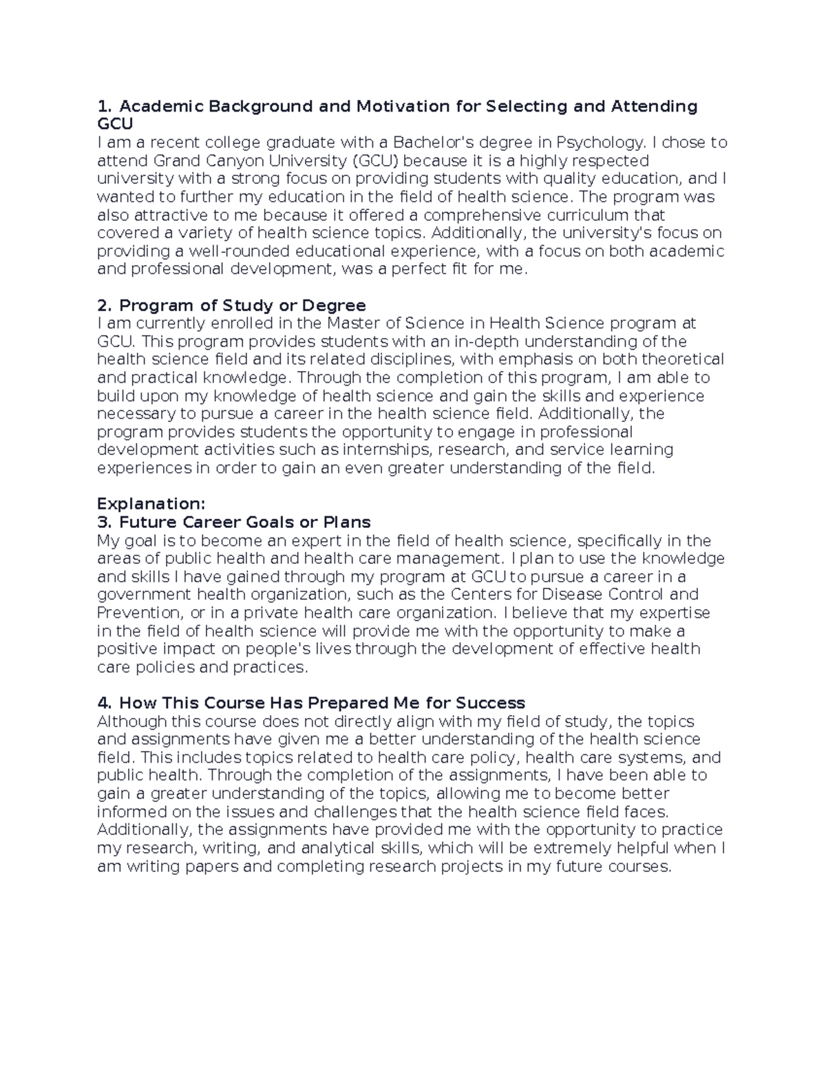 Topic 5 Assignment - Academic Background and Motivation for Selecting ...