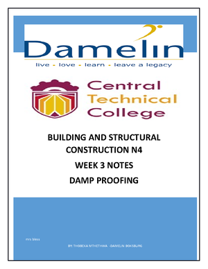 Building Structural Construction N4 Study Guide - STUDY GUIDE NATIONAL ...