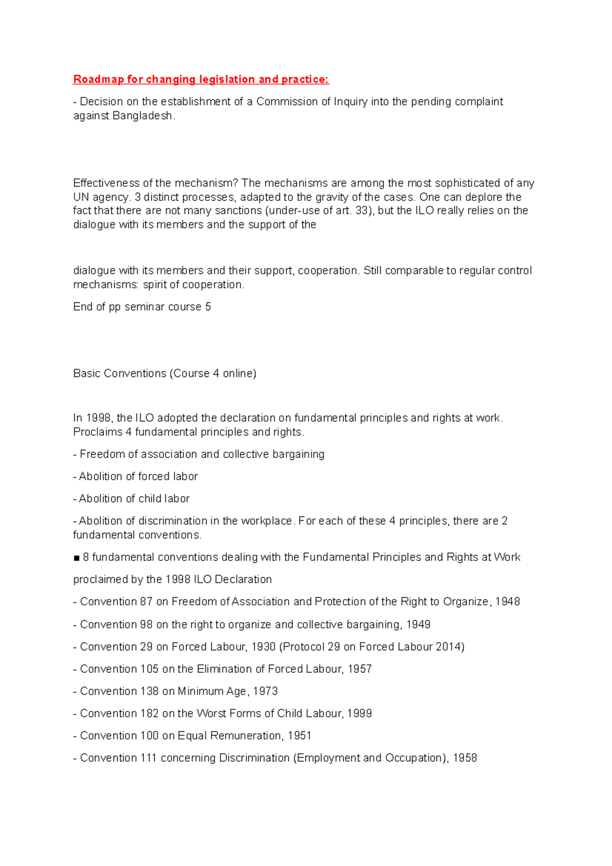 Roadmap for changing legislation and practice 6 - Roadmap for changing ...