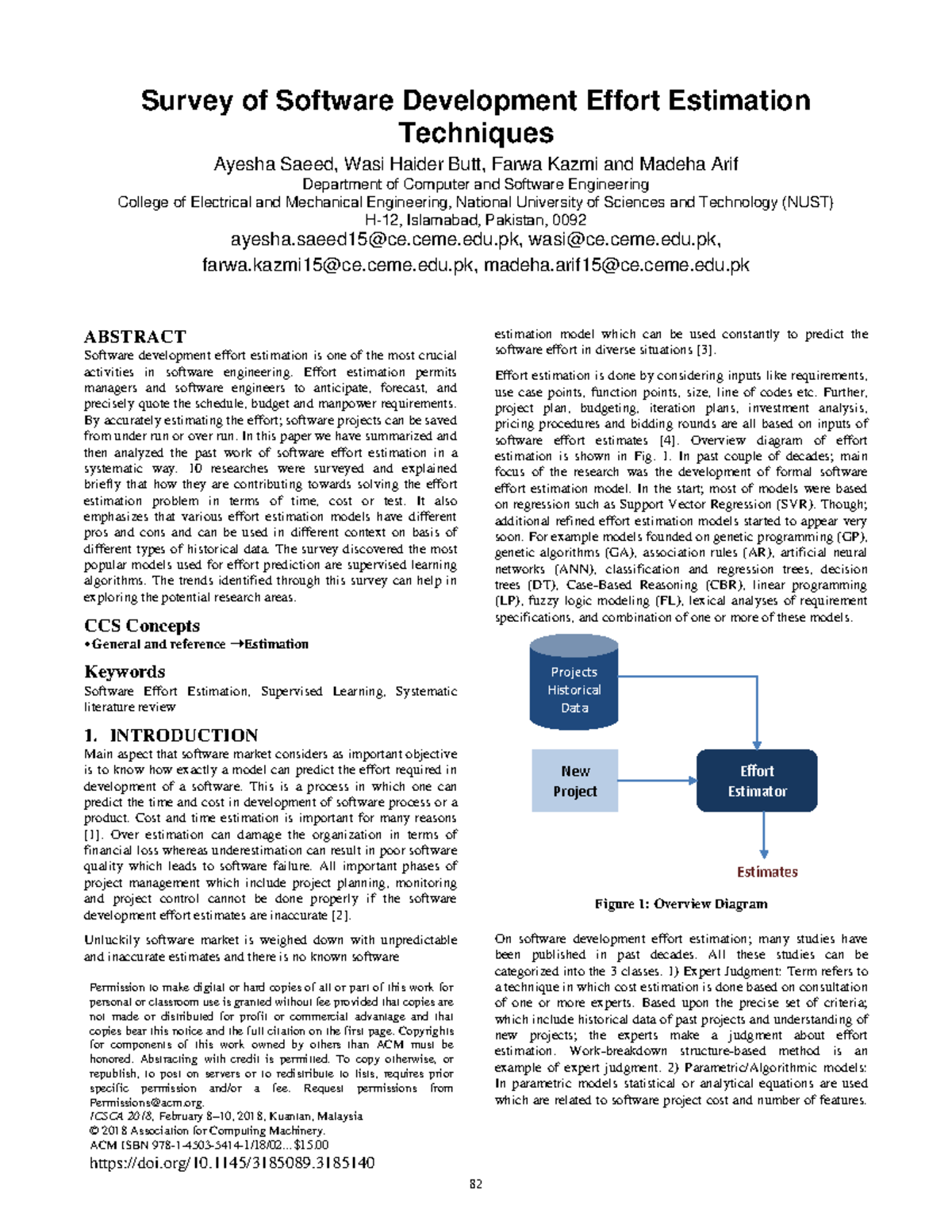 Survey Of Software Development Effort Estimation Survey Of Software