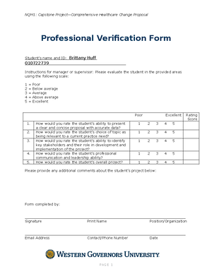 D226 Change proposal FAQs - D226 Capstone Frequently Asked Questions ...