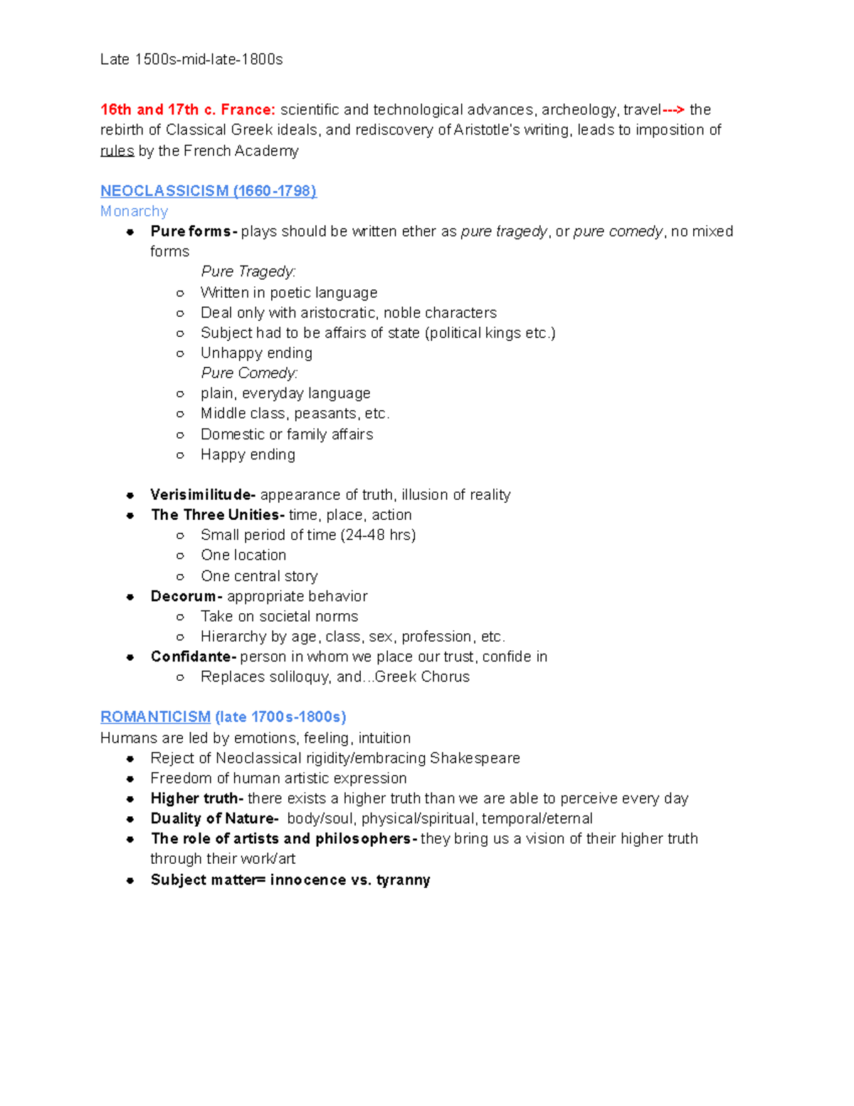 Realism - Late 1500s-mid-late-1800s 16th and 17th c. France: scientific ...