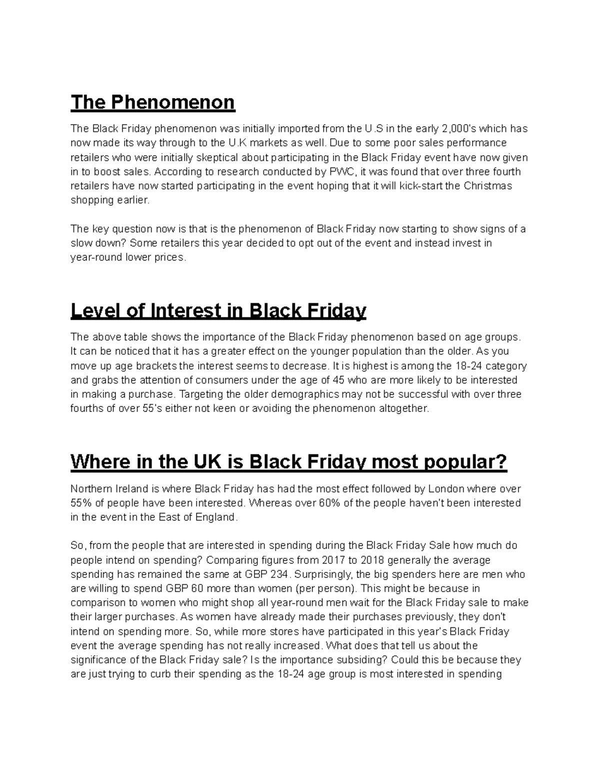 The Phenomenon And Issues Of Black Friday In The UK - The Phenomenon ...
