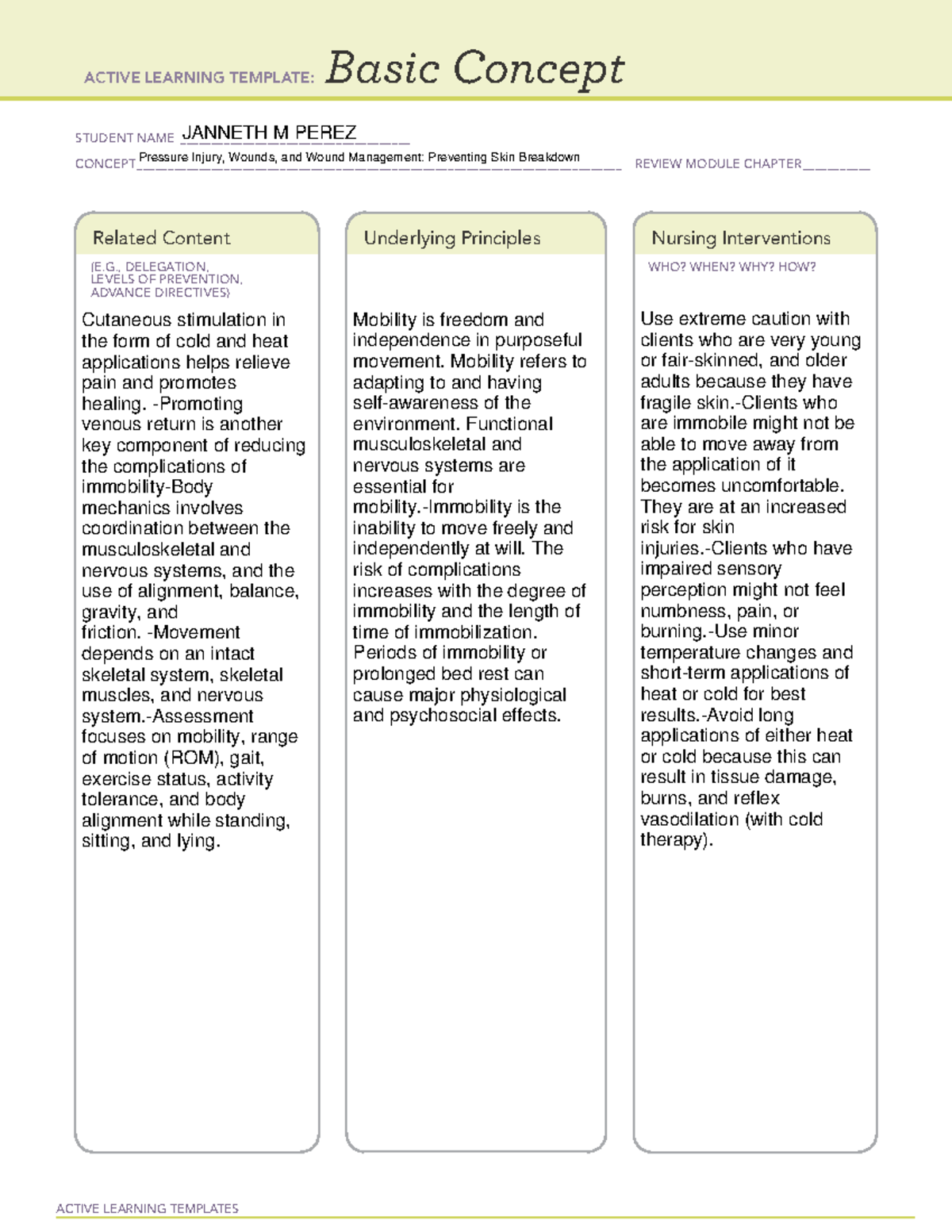 Template 4 - ACTIVE LEARNING TEMPLATES Basic Concept STUDENT NAME - Studocu