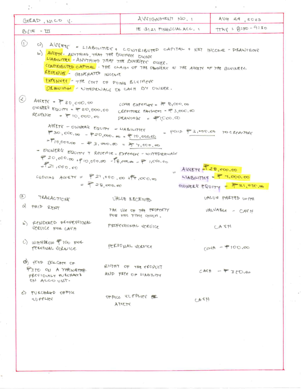Assignment 1.1223 - Intermediate Accounting 1 - Studocu