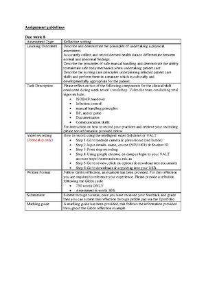 Medication administration - The critical reflection will follow Gibbs reflective cycle approach ...