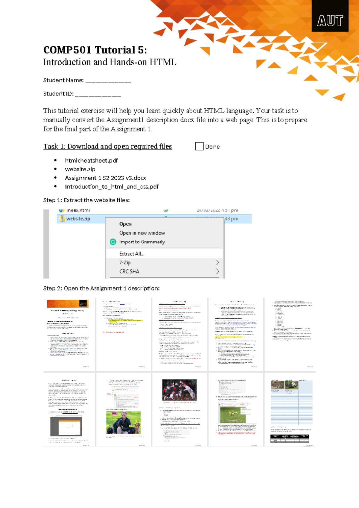 Week 5 Tutorial-1 - week 5 tutorial/lab sheet - COMP501 Tutorial 5: Introduction and Hands-on ...