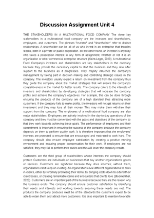 Example-Discussion Post - UoPeople Discussion Response Examples Note ...