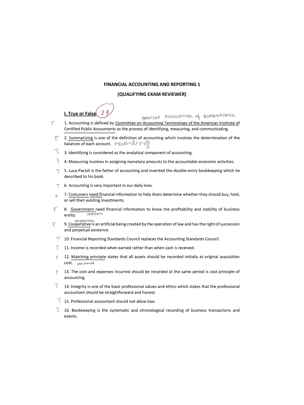 Far 1 reviewer 1Generally Accepted Accounting Principles The Standards ...