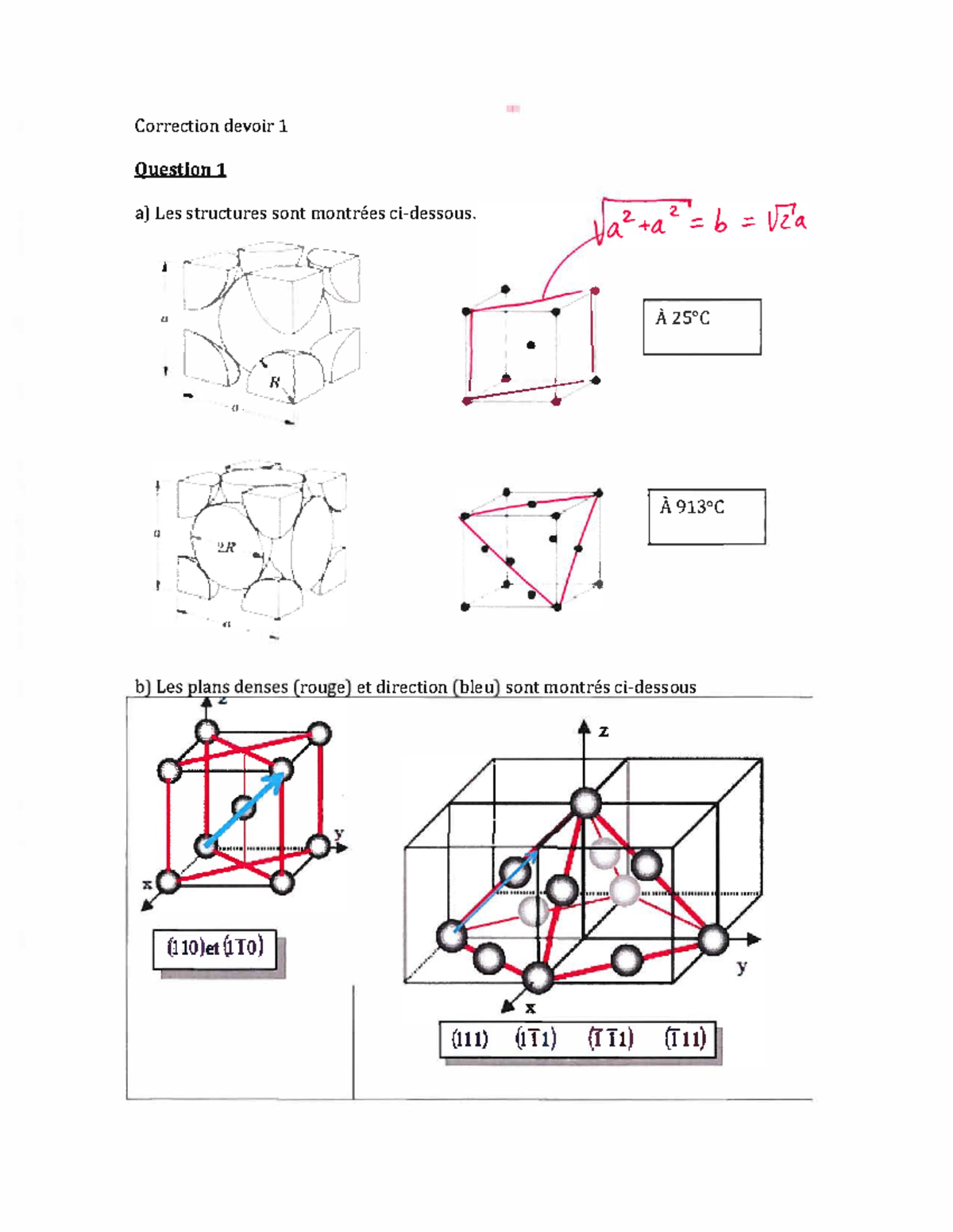 Solutions MEC200 Devoir 1 H23 - Correction devoir 1 Question 1 a) Les ...