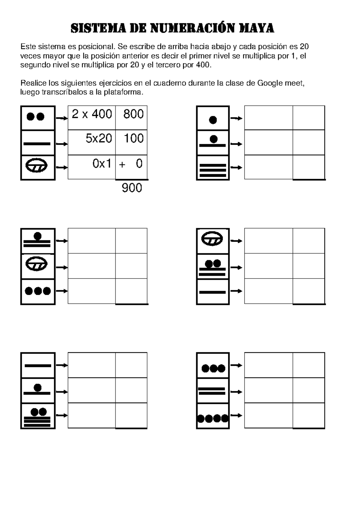 516004752 3 Sistema de numeracion maya - matematicas - Sistema de ...