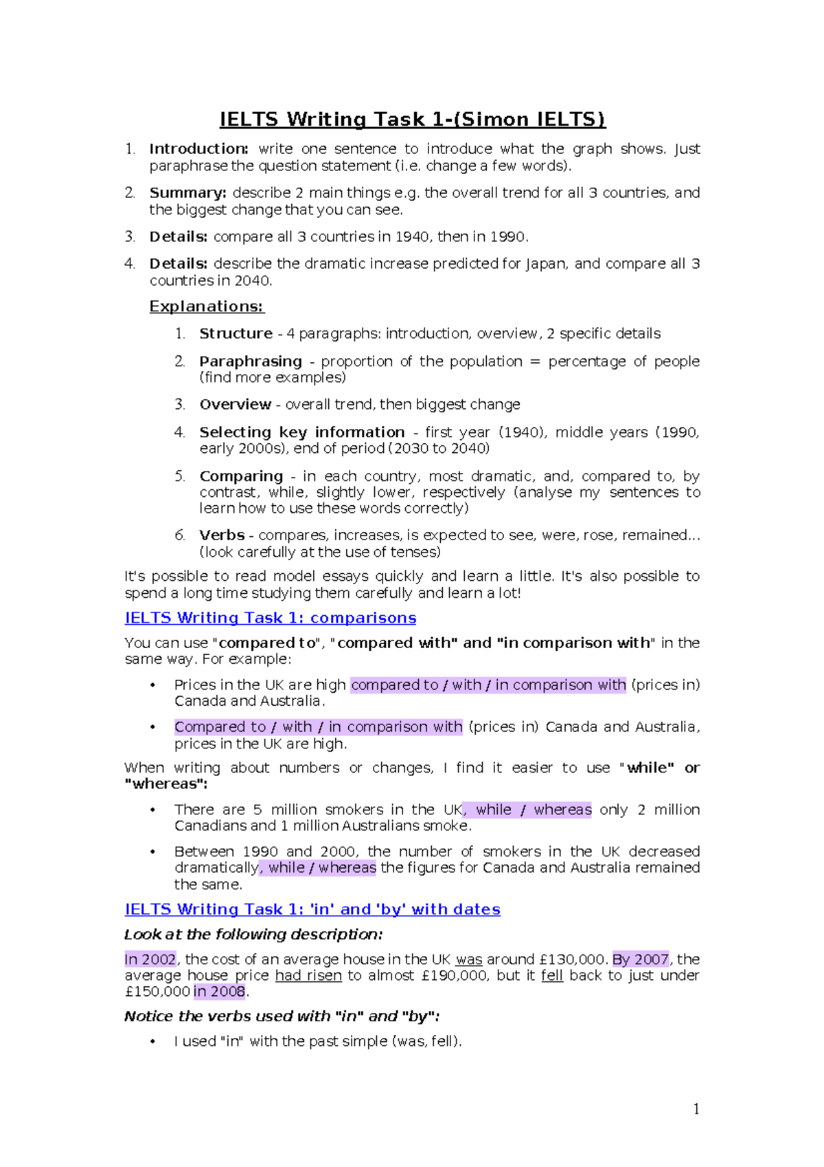 Ielts Writing Task 1 Simon Ielts - IELTS Writing Task 1-(Simon IELTS) 1 ...