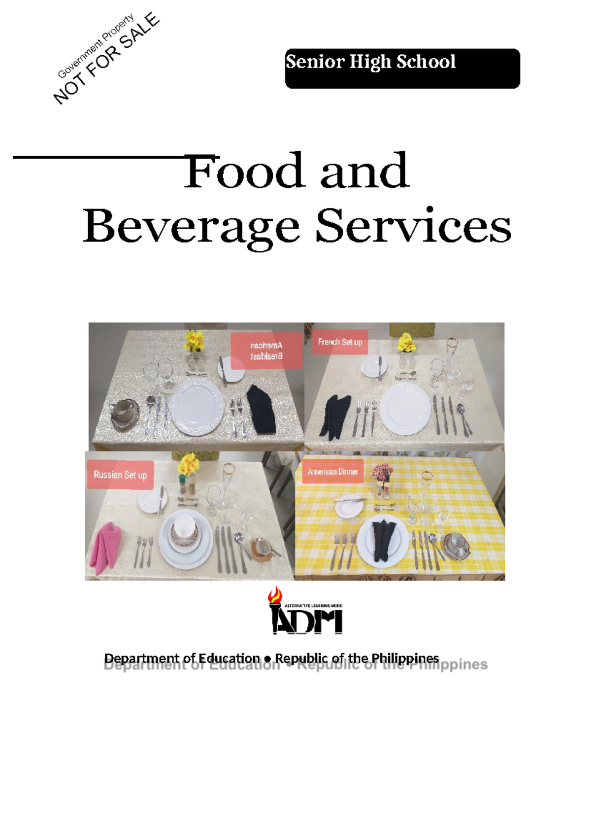 Food and Beverage Services Activity - Food and Beverage Services Senior ...
