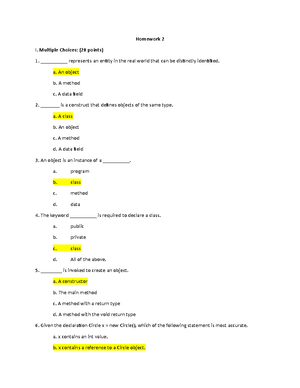 Homework 1 Spring 2020 - CYBR 1800-Homework 1 I. Multiple choices: (20 points) In general sense ...