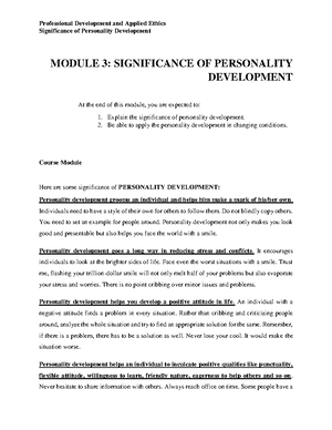 Week 4 - Introduction to Professional Development - Introduction to ...