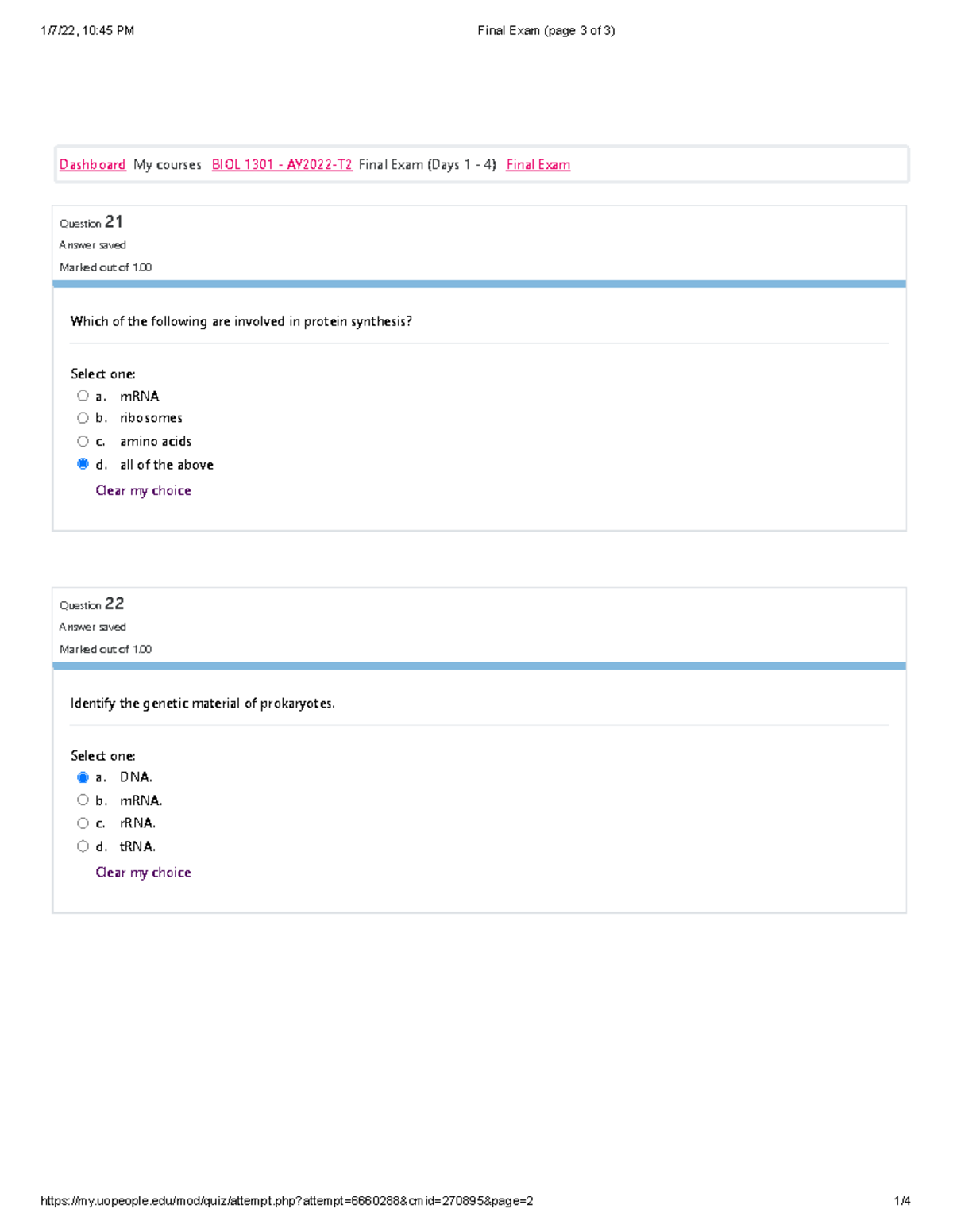 Final Exam (page 3 of 3) - BIOL 1301 - UoPeople - Studocu