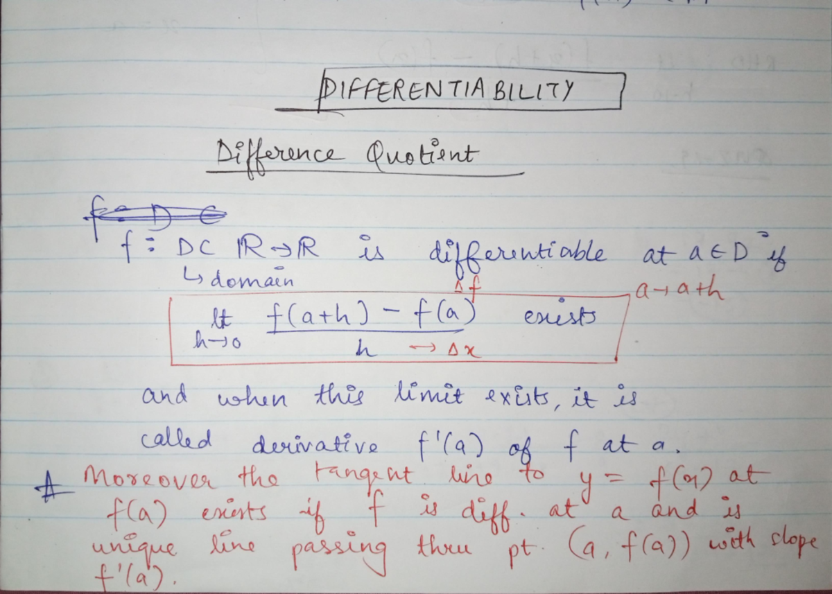 Differentiability - Studocu