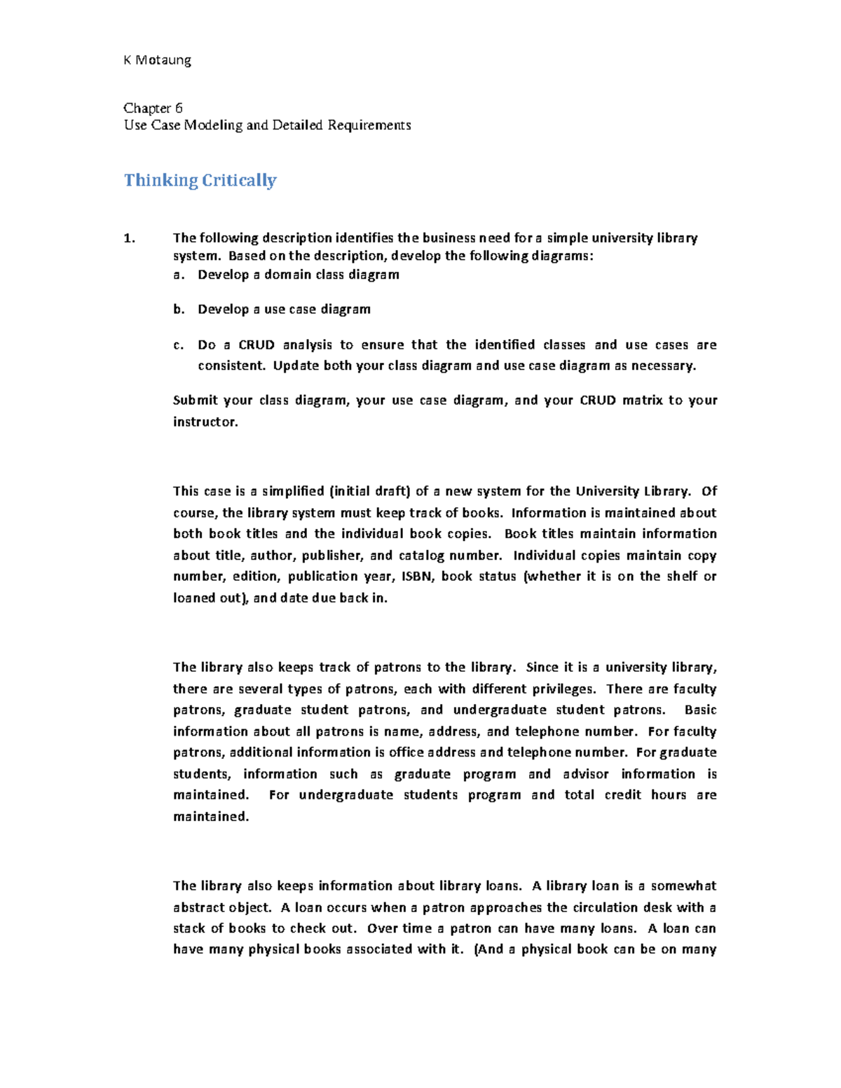ICT2622-diagrams-chapter-answers-systems analysis and design - Chapter ...