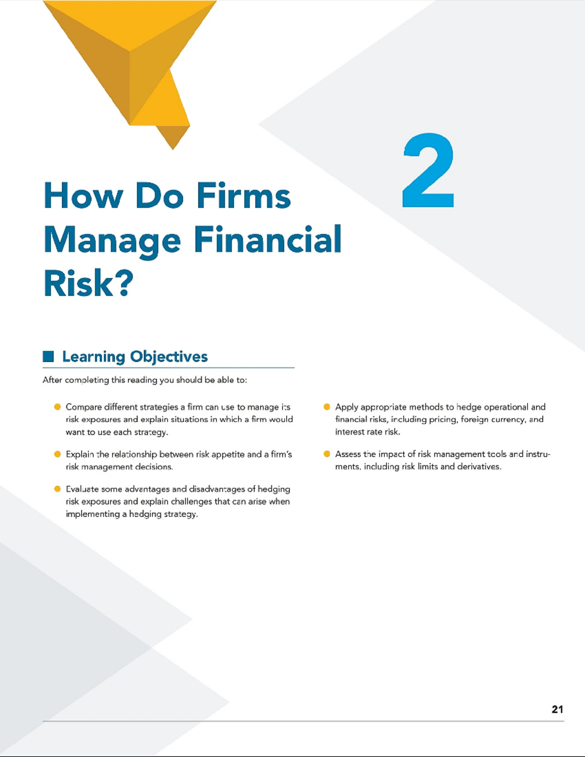 2) chap2 Introduction to risk managemet - How Do Firms 2 Manage ...