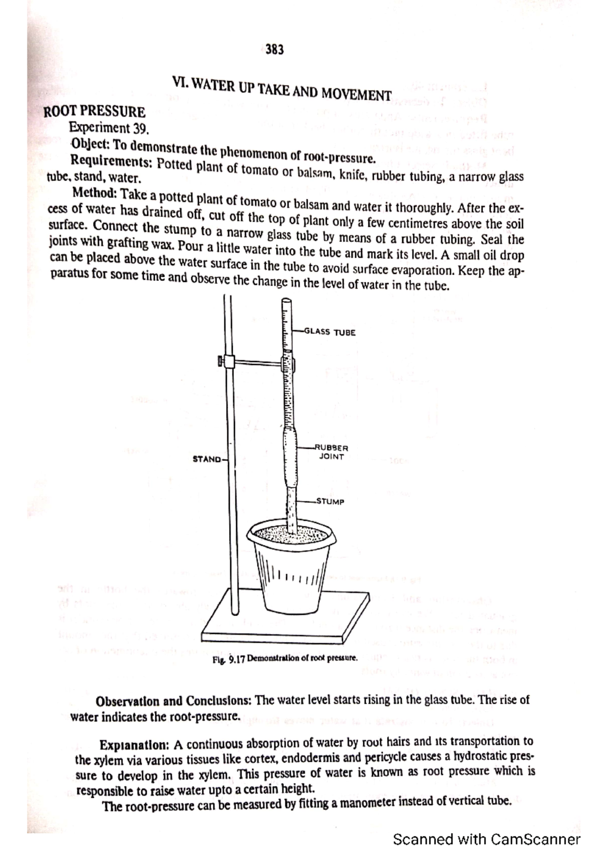 Plant physiology practicals - Environmental Biotechnology - Studocu