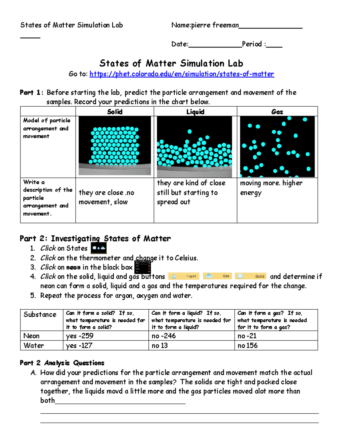 Copy of Mrs. Leydig Copy of Ph ET States of Matter Sim Low Score ...