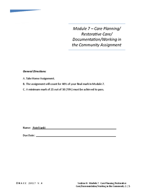 Module 10 Part 2 Individual Assignment Assisting with Medications - © N ...