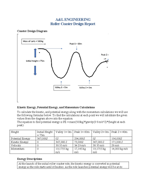PHY+150+Project+Three+Roller+Coaster+Design+Report+Template - 7-2 Project Three A&L ENGINEERING ...