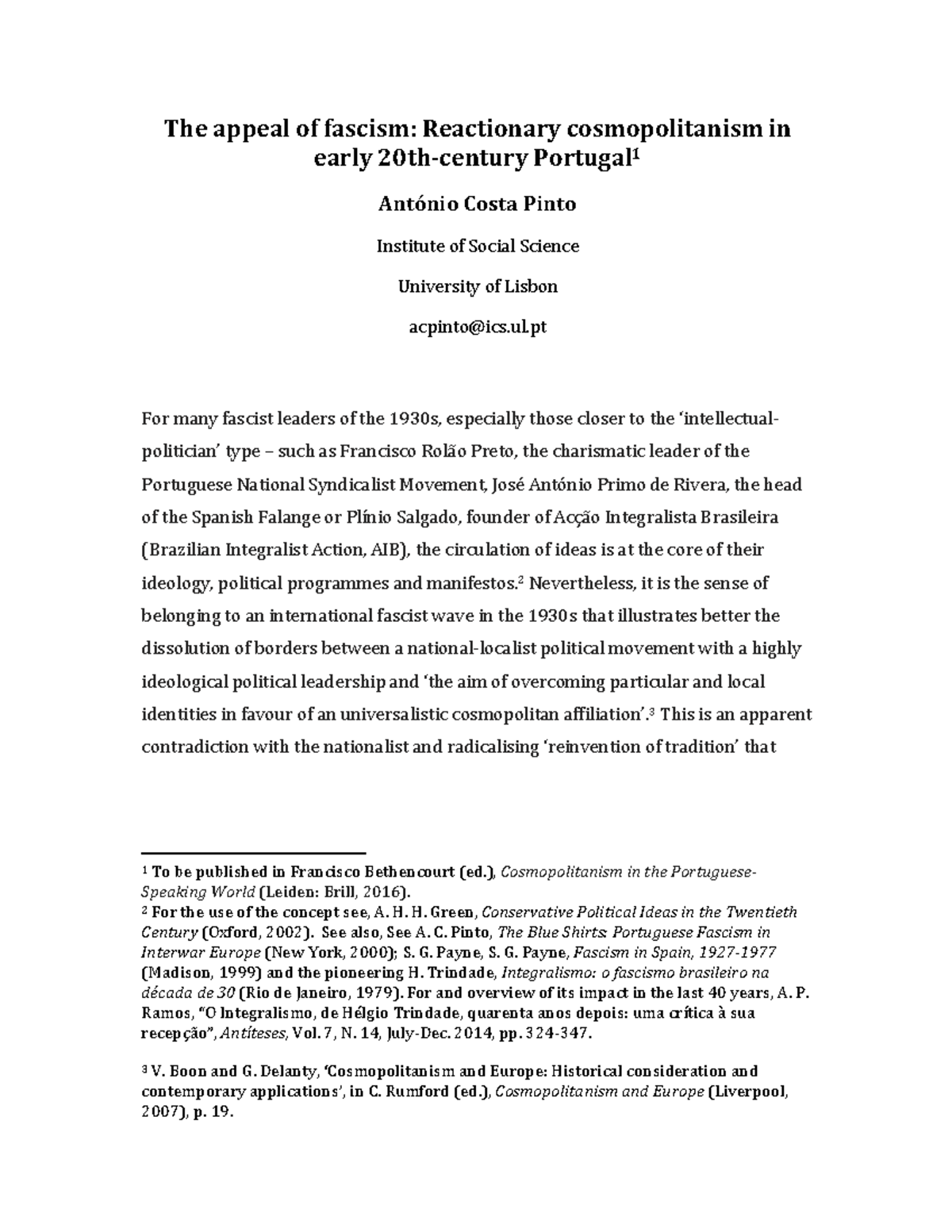 The appeal of fascism Reactionary cosmop-2 - The appeal of fascism ...