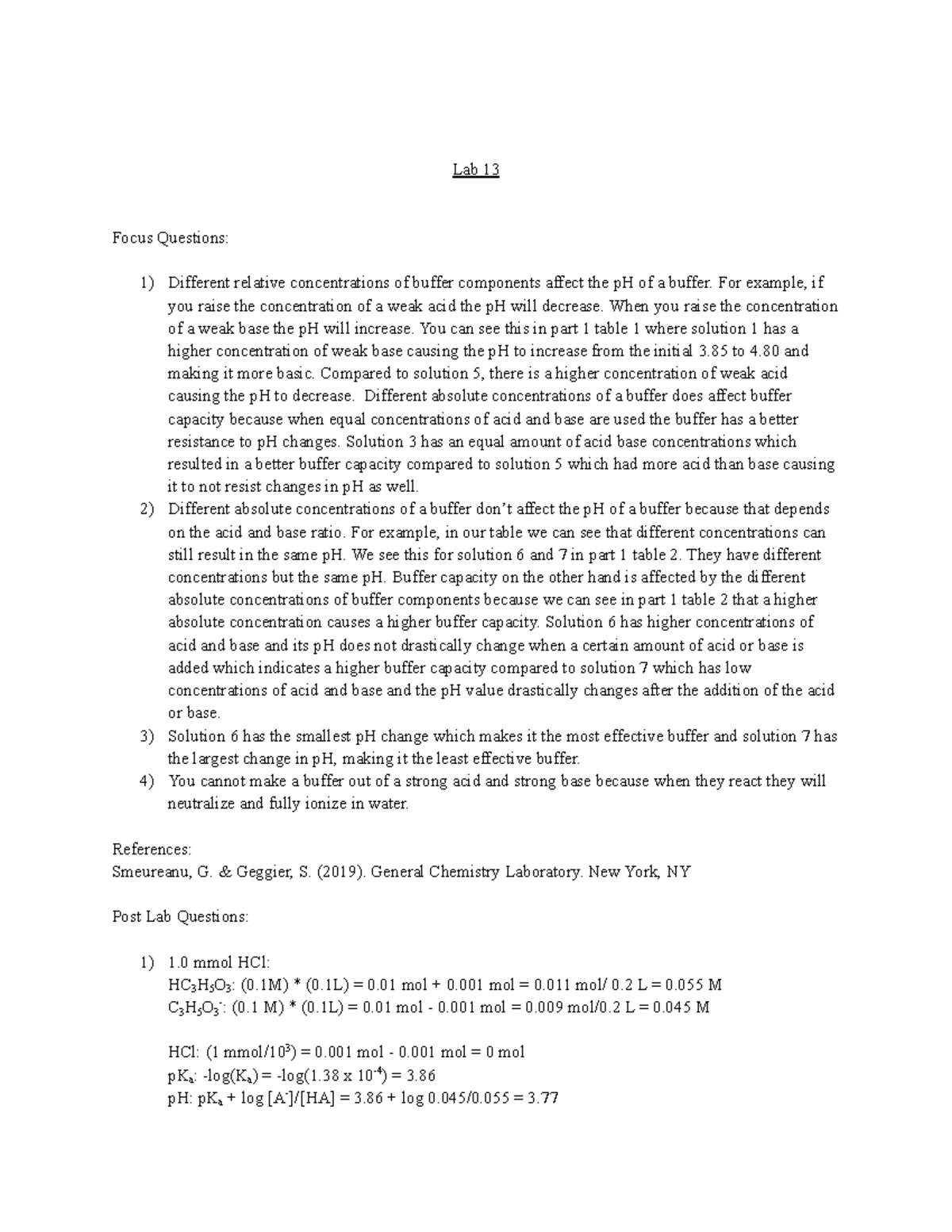 Lab 13 - Lab 13 Dry Lab - Lab 13 Focus Questions: Different relative ...