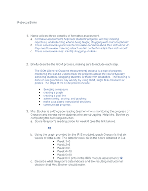 EDSE 411 Unit 13 - Week 13 assignment - Rebecca Blyler Unit 13 Using ...