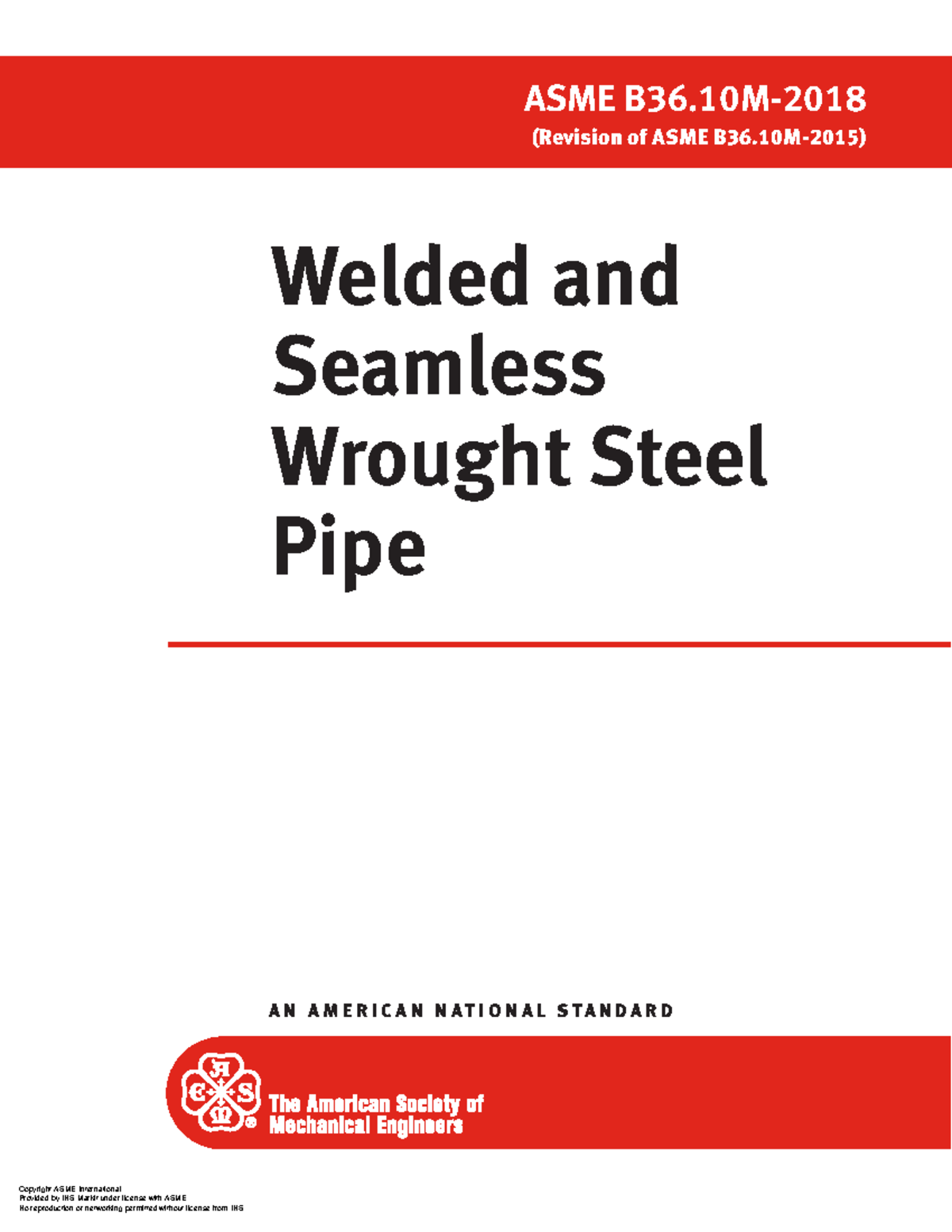 ASME B36.10M 2018 welded and seamless wrought steel pipe compress - A N ...
