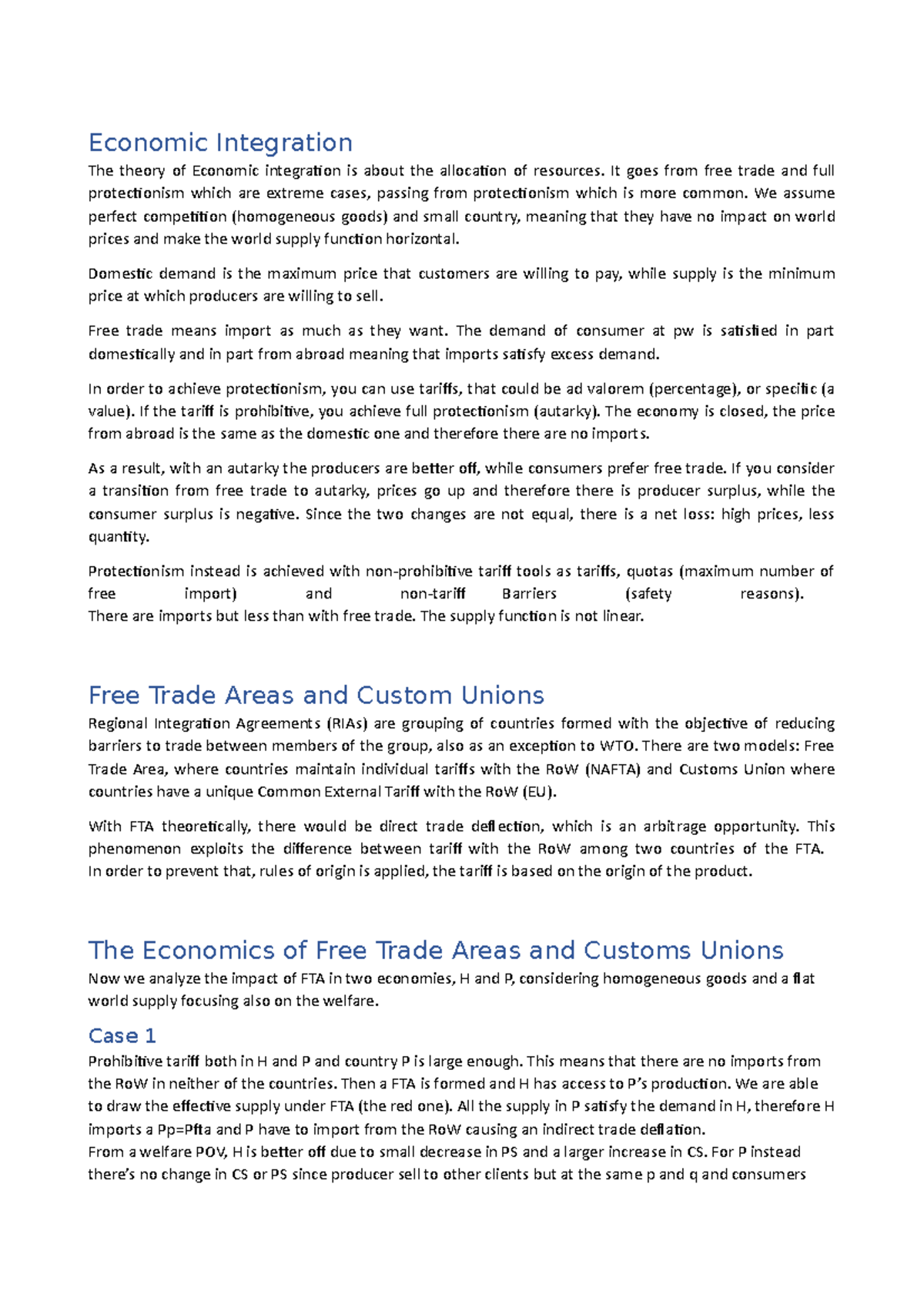 2. The Classic Theory of Economic Integration - European Economic ...