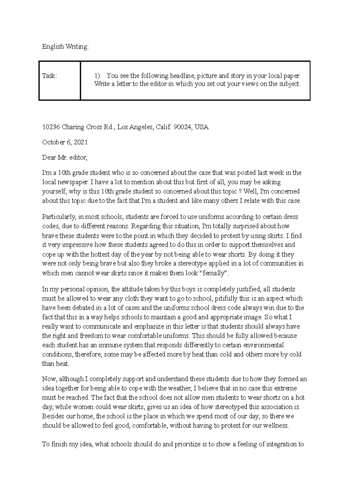 Documento sin título - Essay completo basado en caso de bachillerato ...