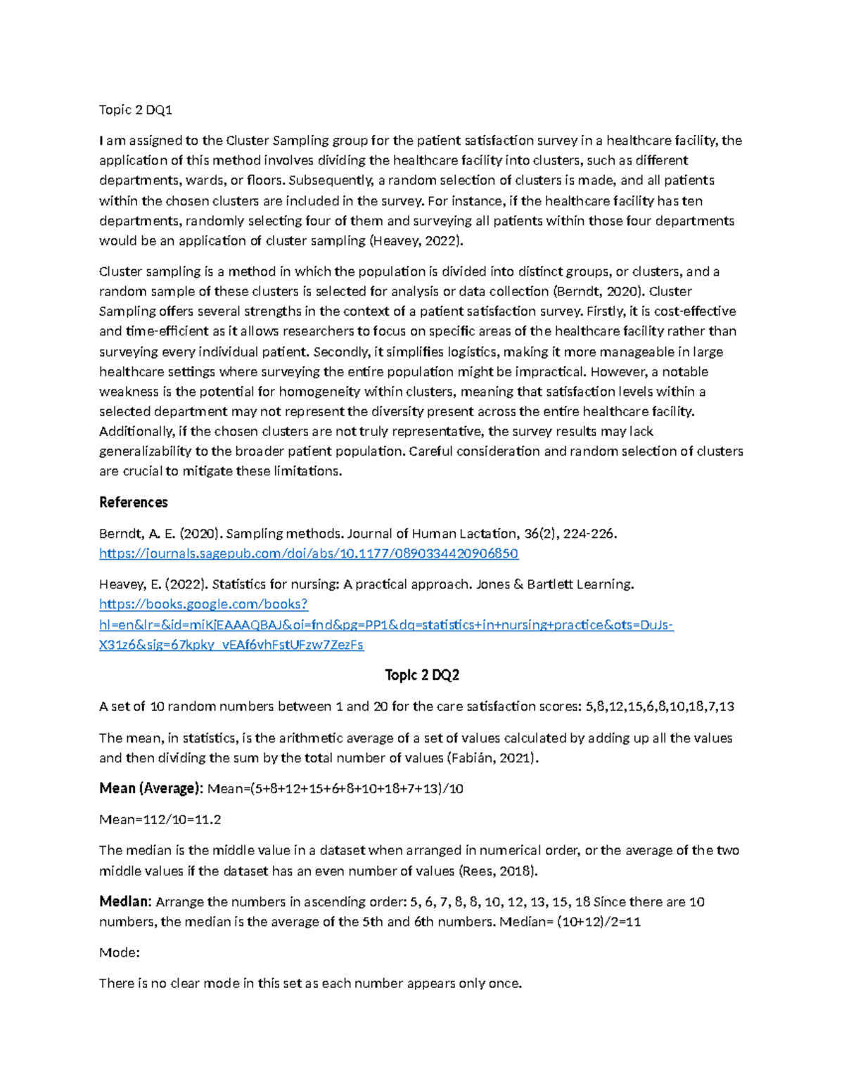 Topic 2 DQ1 and DQ2 - summaries for the course - Topic 2 DQ I am ...