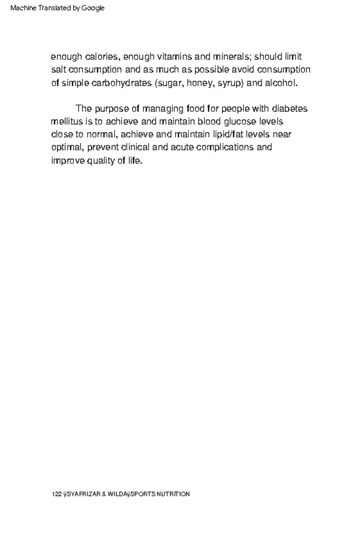 Sports nutrition-66 - enough calories, enough vitamins and minerals ...