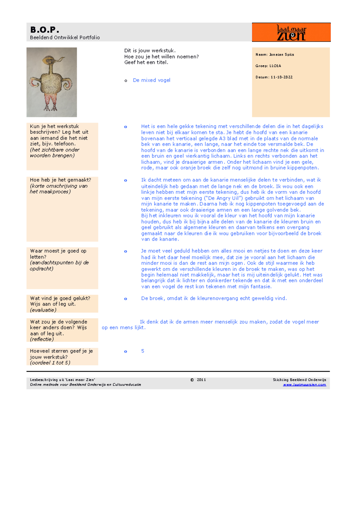 Beeldend Ontwikkel Portfolio Opdracht 3 - B.O. Beeldend Ontwikkel ...