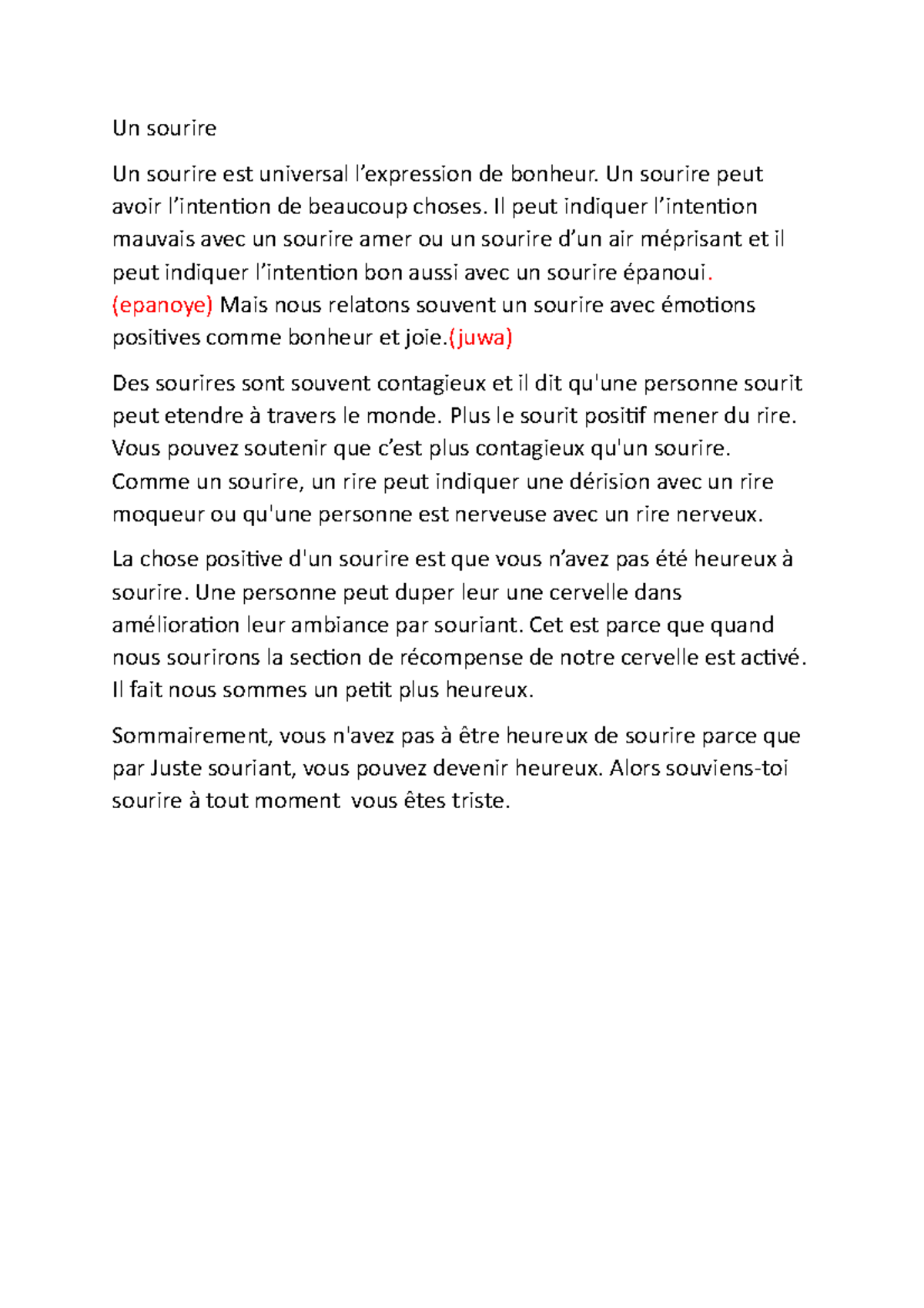 Un sourire french - Un sourire Un sourire est universal l’expression de ...