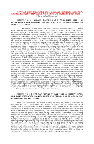 DLL-Ikawalong Linggo-Kasaysayan ng Wikang Pambansa - DAILY LESSON LOG ...