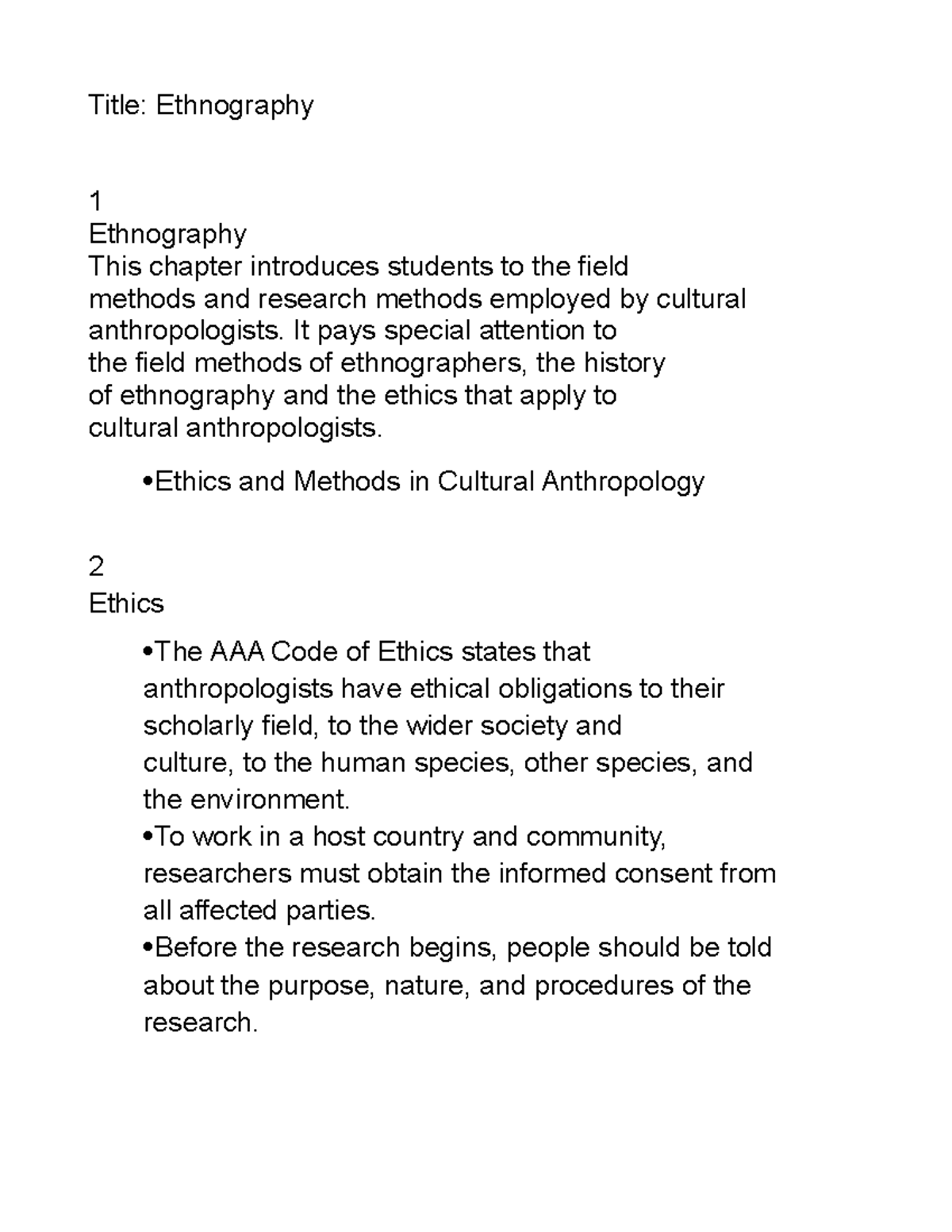 Title Ethnography - Fuck you! - Title: Ethnography 1 Ethnography This ...