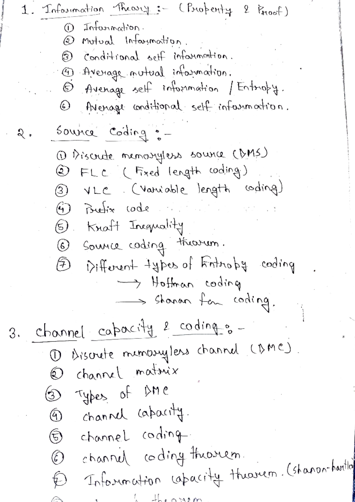 Itc notes - P S Ganraj - Information Theory & Coding - Studocu