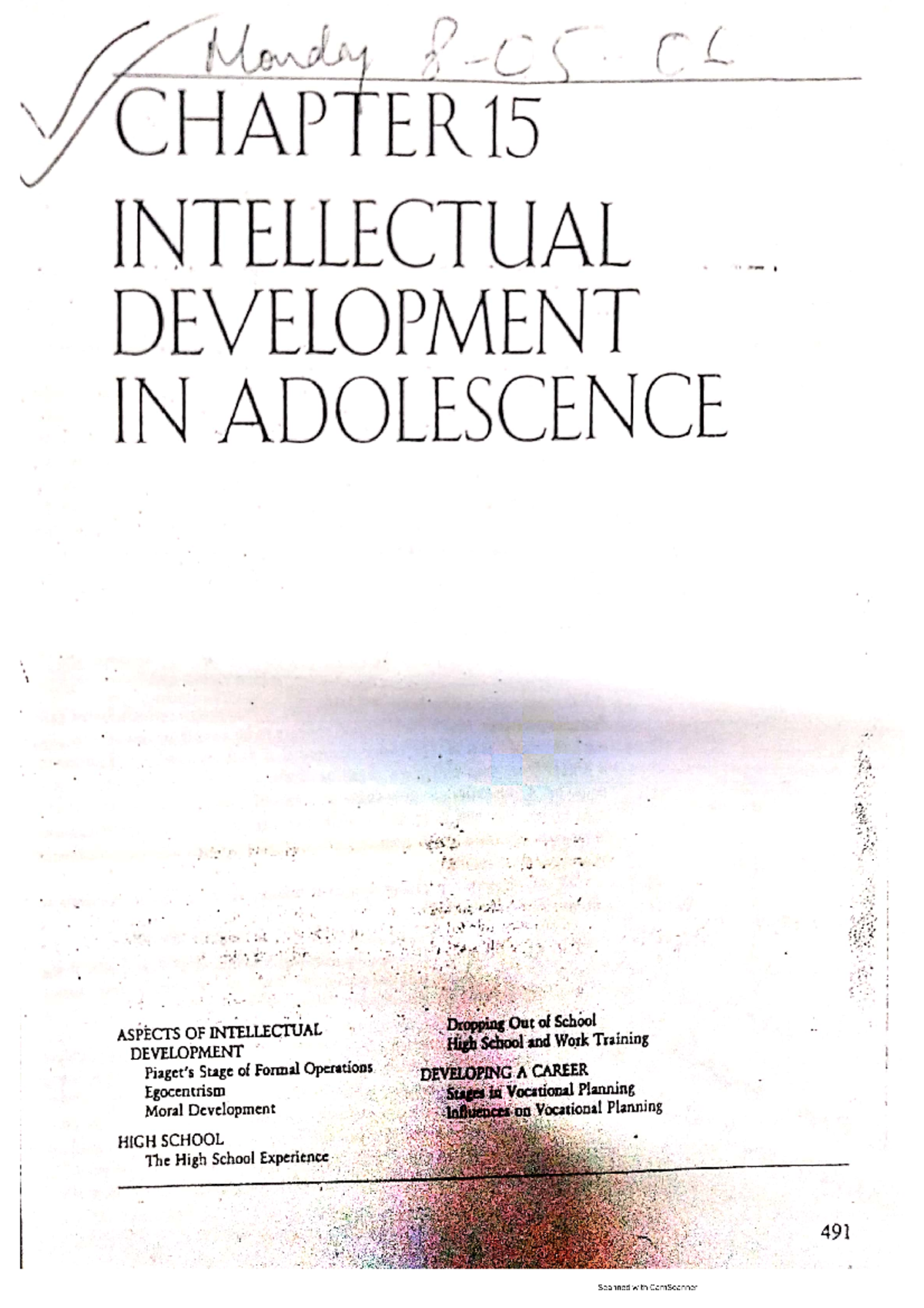 Adolescence Intellectual Development notes - developmental psychology ...