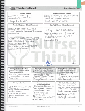 Nurse Think MED SURG MED 1 - SURG 2120 - Studocu